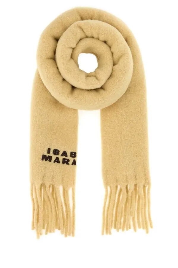 Isabel Marant Étoile Cream Alpaca Blend Firny Scarf - Yellow