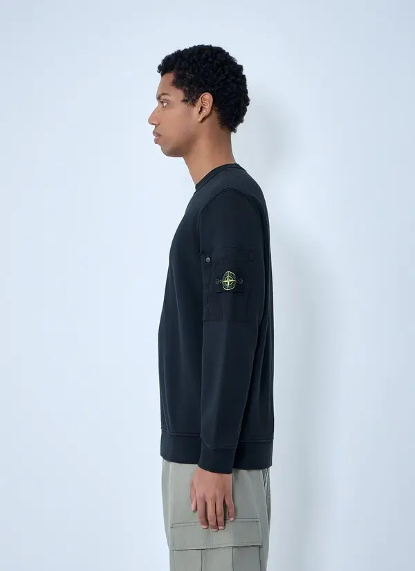 Stone Island Logo Motif Sweatshirt