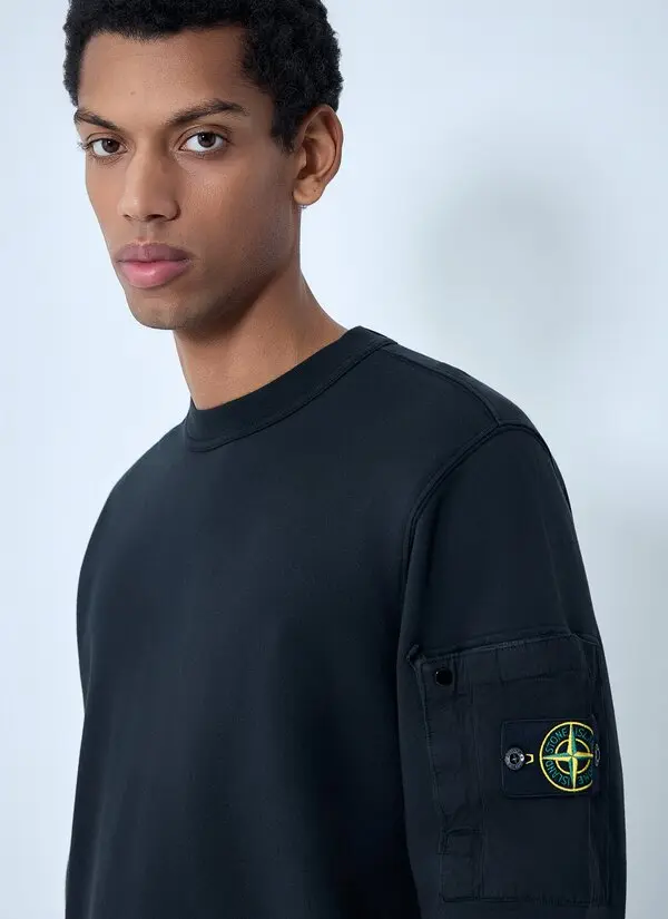 Stone Island Logo Motif Sweatshirt