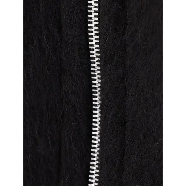 Our Legacy Hairy Texture Zip Up - Black