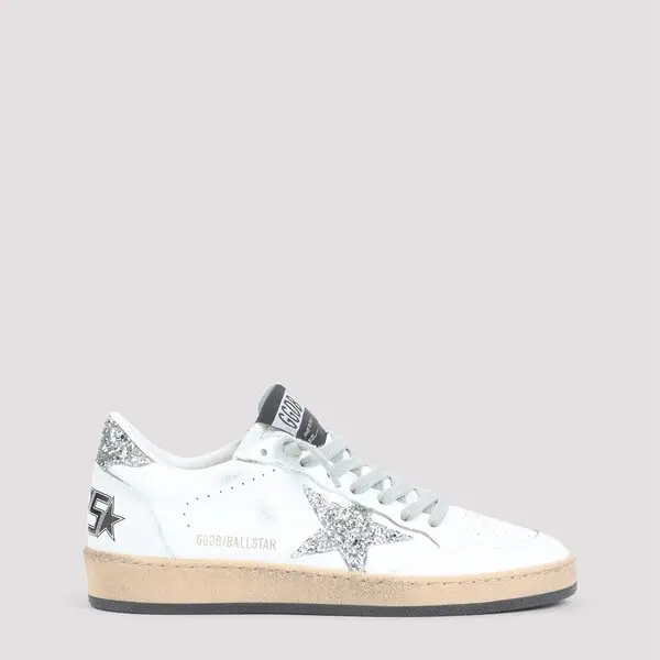 GOLDEN GOOSE Leather Ballstar Sneakers - White