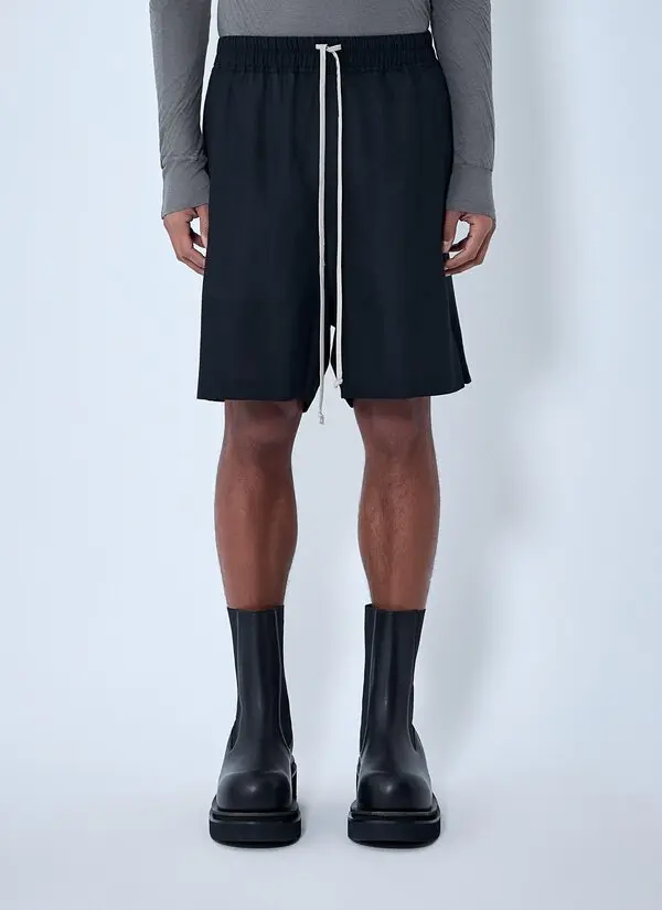 Rick Owens Drawstring Relaxed Fit Shorts - Black