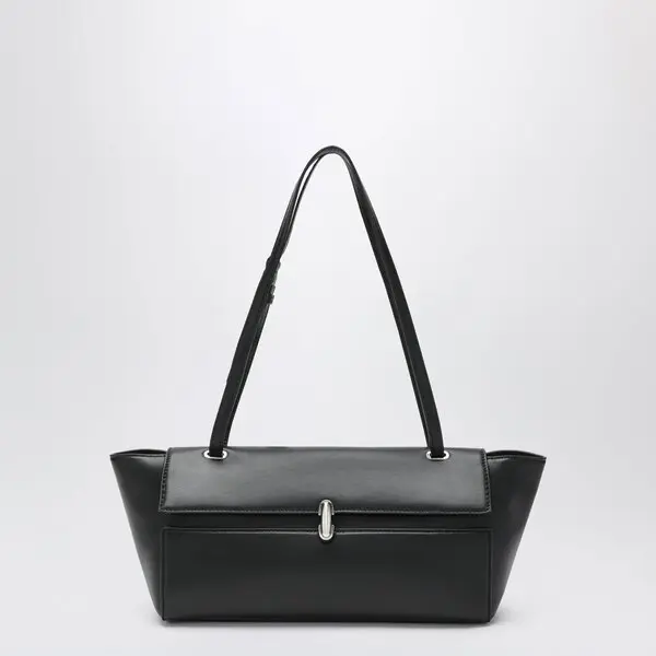 Savette Symmetry Trapeze Bag In Leather - Black