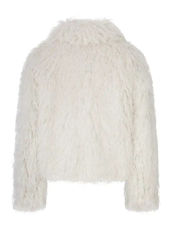 Tagliatore Curly Sheepskin Jacket - Cream