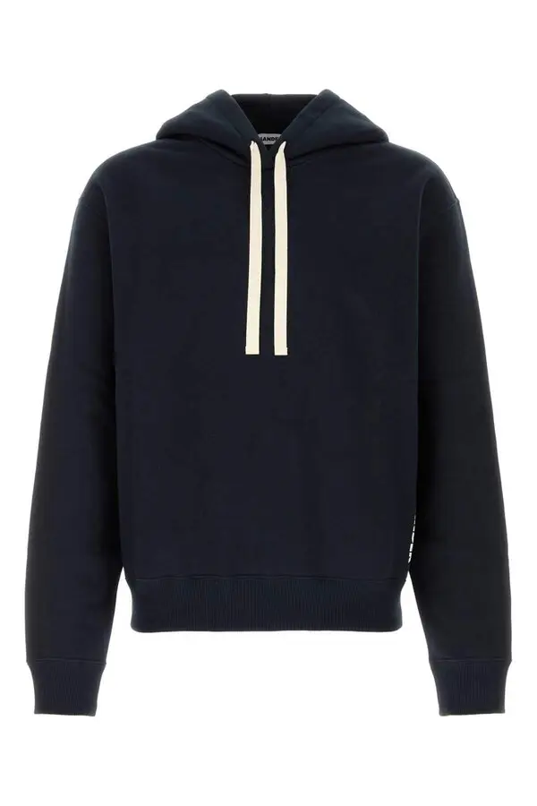 JIL SANDER Midnight Cotton Sweatshirt - Blue