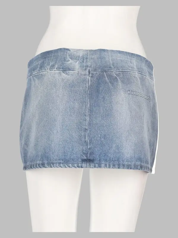 Alexander Wang Regenerated Cotton Denim Miniskirt