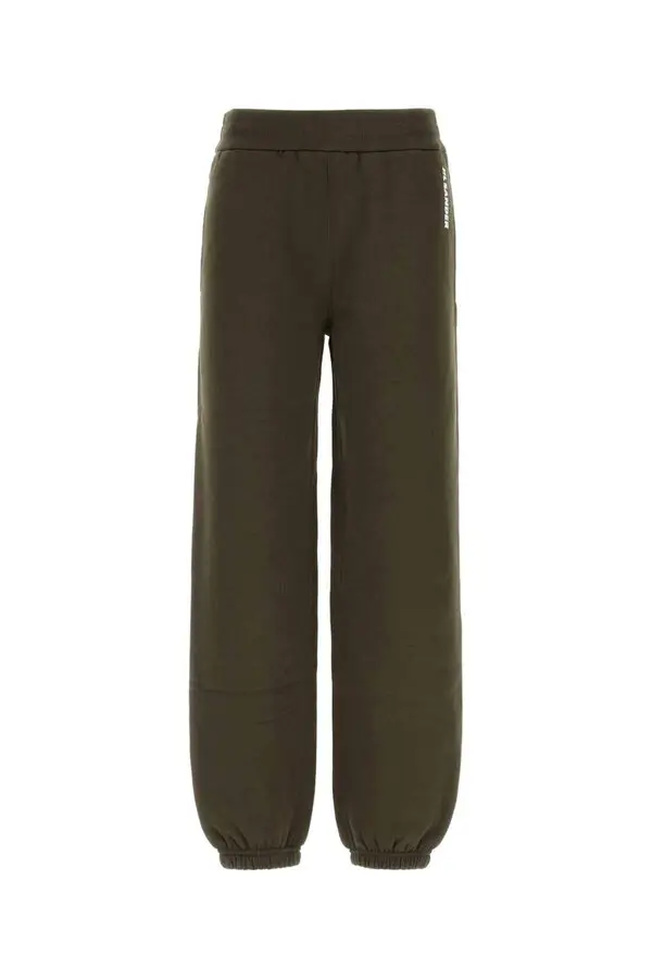 JIL SANDER Cotton Joggers - Green