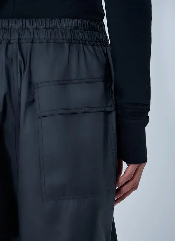 Moncler Rick Owens Drawstring Midi Kilt Shorts
