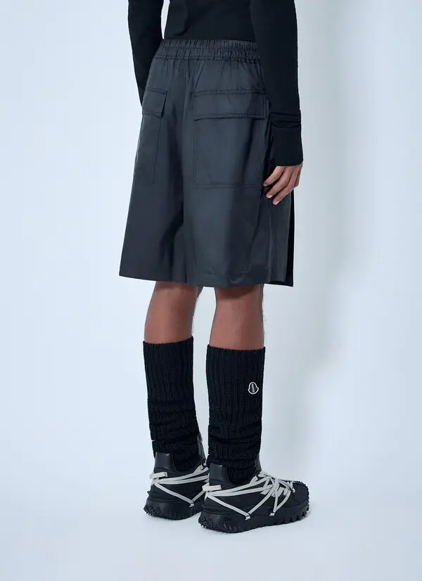 Moncler Drawstring Midi Kilt Shorts - Black
