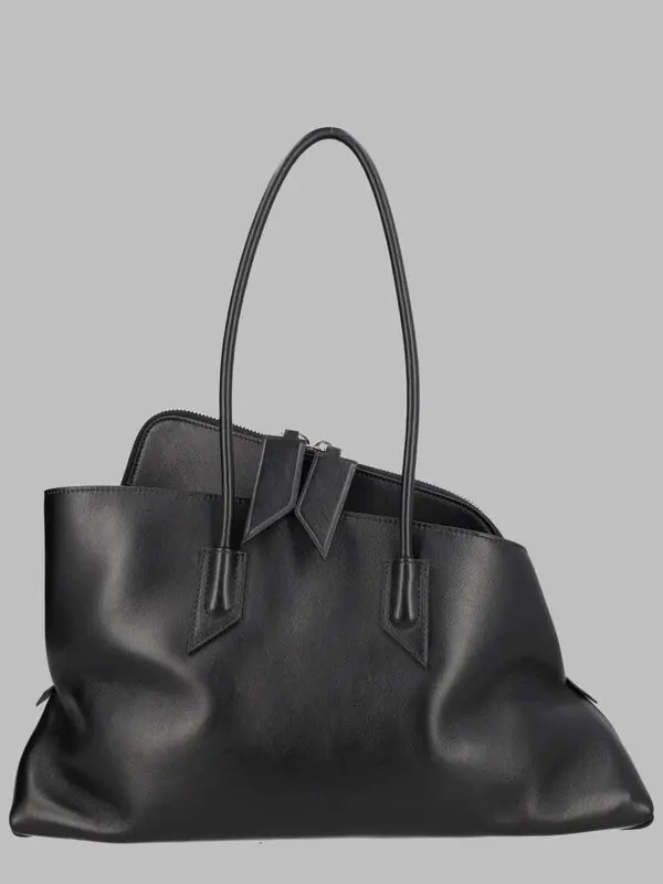 Attico Leather Tote - Black