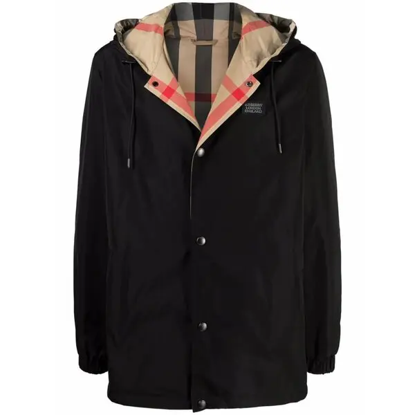 Burberry Reversible Hooded Taffeta Jacket
