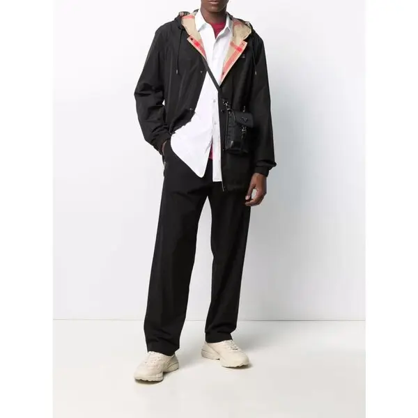 Burberry Reversible Hooded Taffeta Jacket