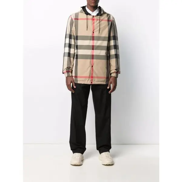 Burberry Reversible Hooded Taffeta Jacket