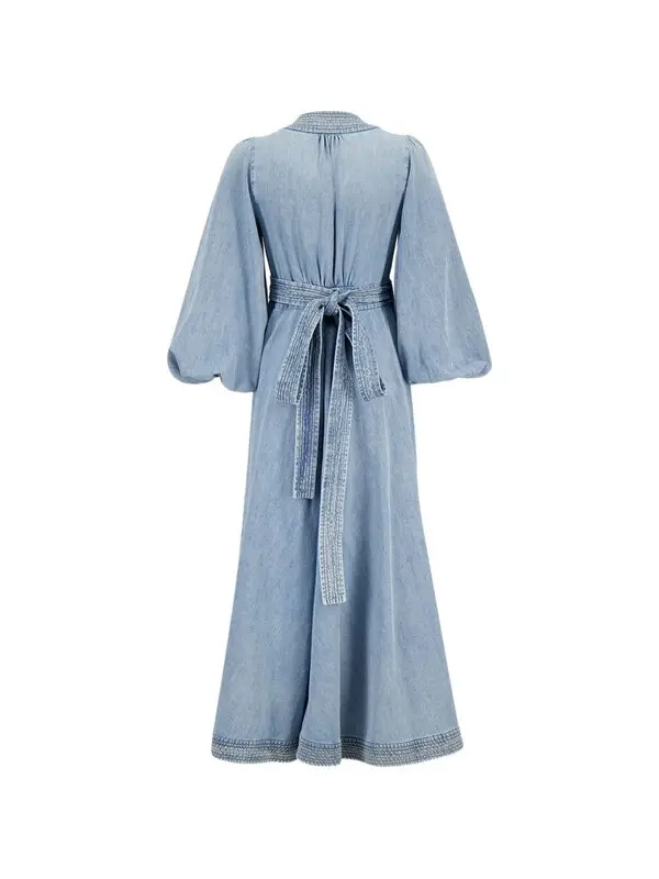 Zimmermann Indra Denim Midi Dress