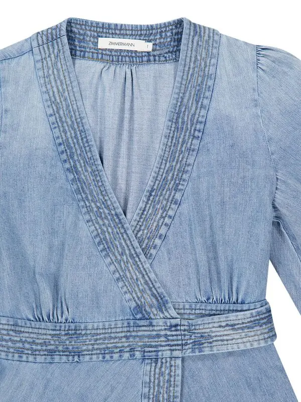 Zimmermann Indra Denim Midi Dress