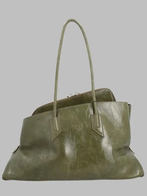 Attico Glossed Leather Tote Bag