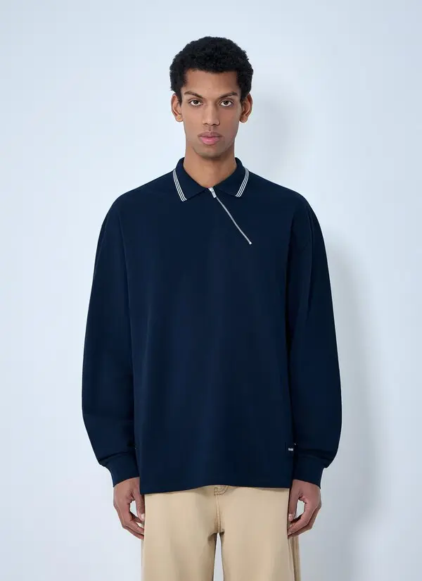 Miu Miu Half-zip Polo Shirt - Blue