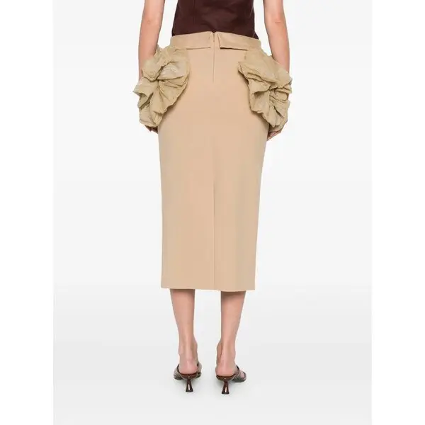 Max Mara Neutrals Skirts Fitted Skirts