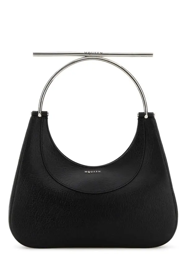 Alexander McQueen Leather Cross-bar Handbag