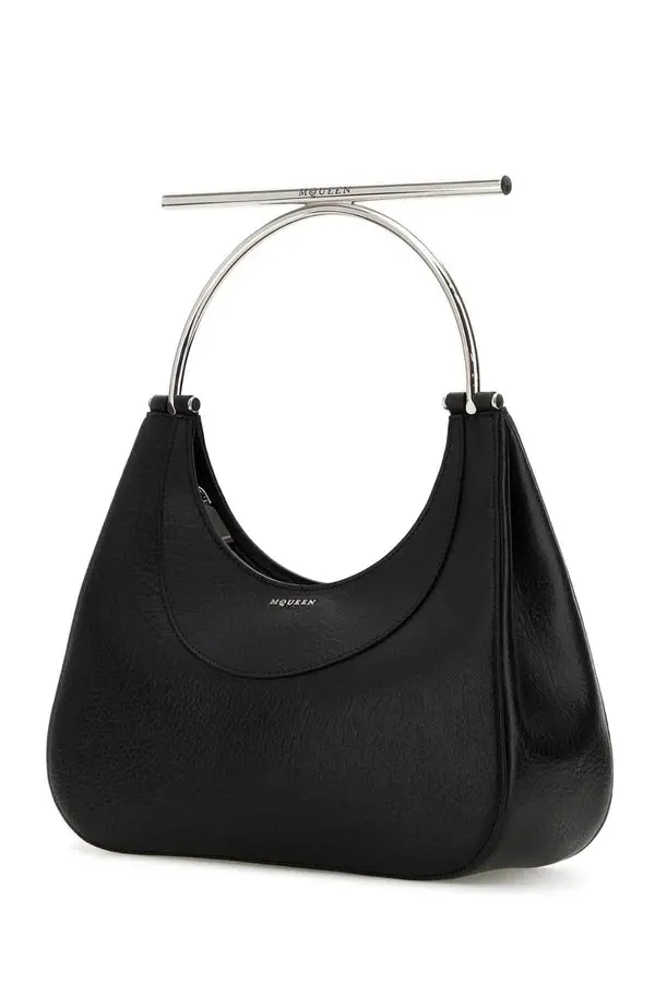 Alexander McQueen Leather Cross-bar Handbag