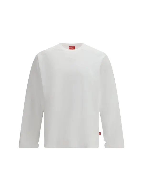 DIESEL® T-kristian Long-sleeve T-shirt With Raglan Cut - White