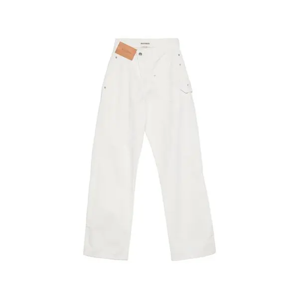 JW Anderson Denim Wide-leg Jeans - White