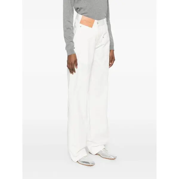 JW Anderson Denim Wide-leg Jeans - White