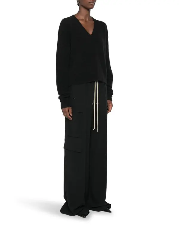 Rick Owens V-neck Long-sleeve Sweater