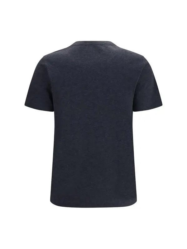 Brunello Cucinelli Monogram Cotton T-shirt - Gray