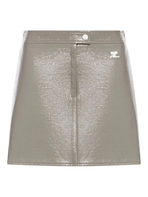 COURREGES Vinyl Mini Skirt - Multicolor