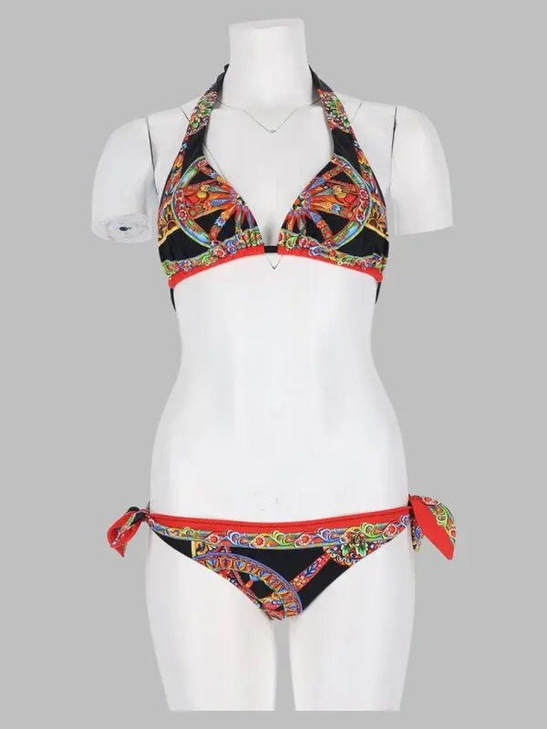 Dolce & Gabbana Printed Bikini - Black