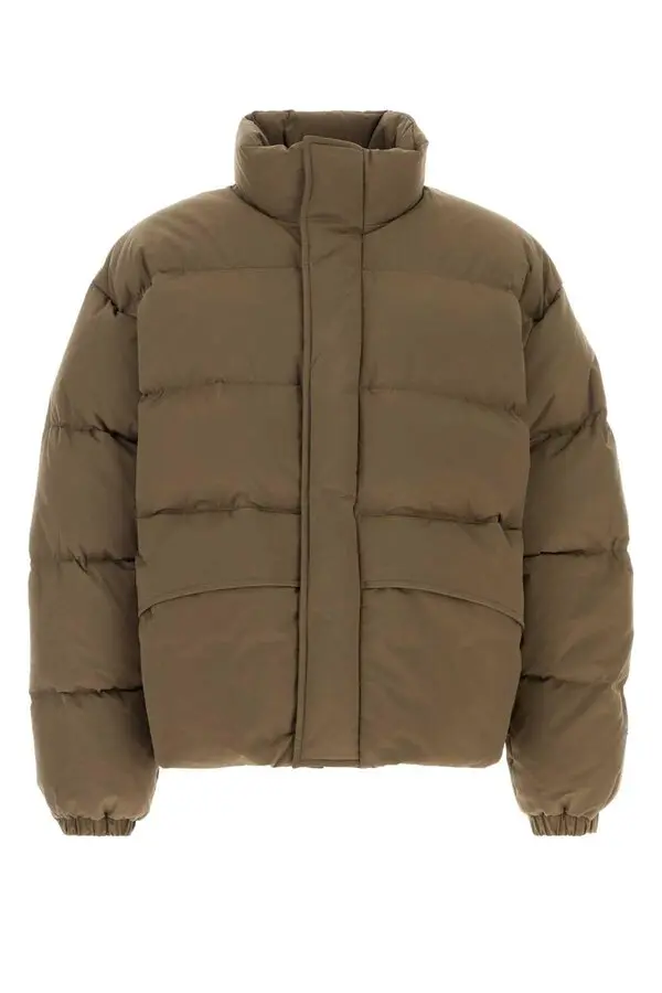 JIL SANDER Mud Polyester Down Jacket - Brown