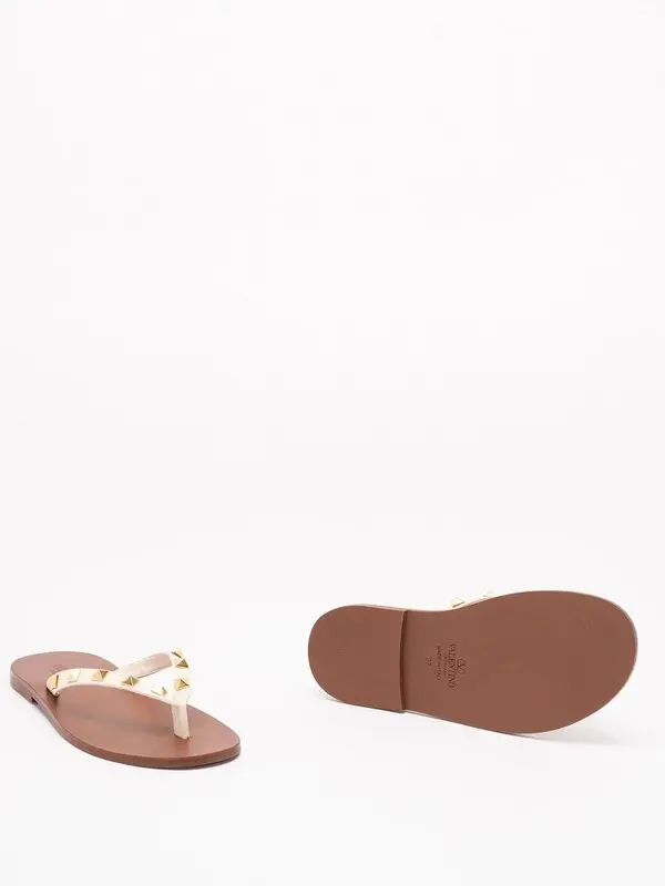 Valentino Garavani Leather Rockstud Sandals - Multicolor