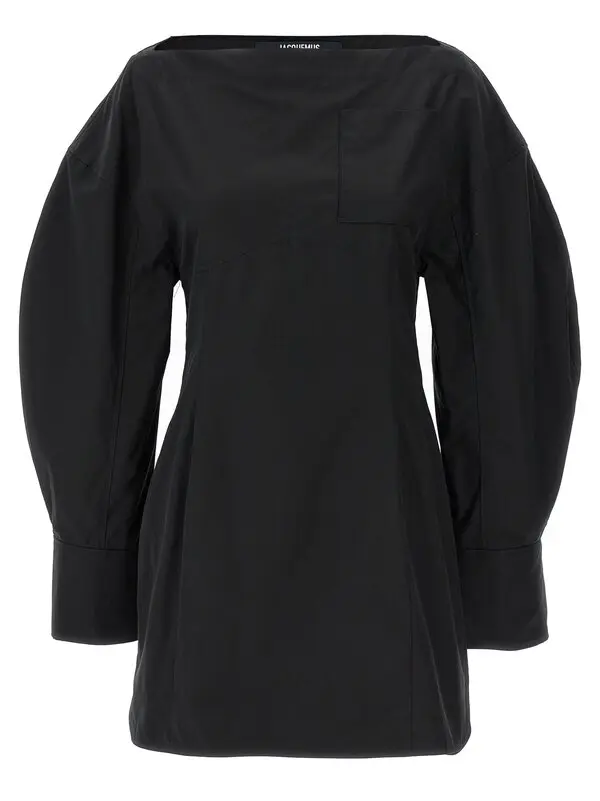 Jacquemus La Robe Chemise Casaco' Dress - Black