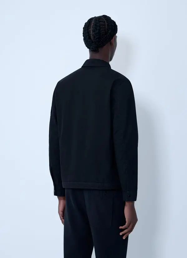 Stone Island Logo Patch Shirt - Black