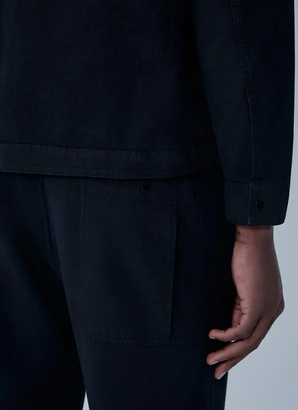 Stone Island Logo Patch Shirt - Black