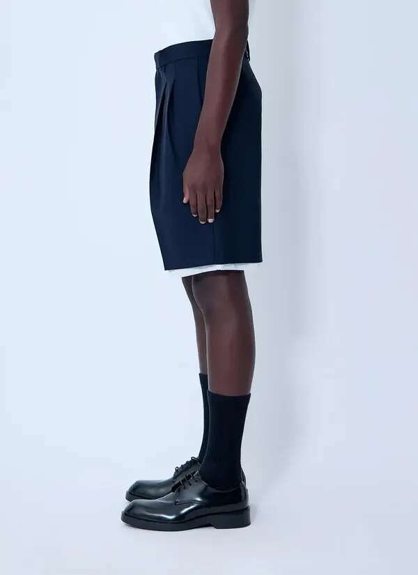 JIL SANDER Wool-and-mohair Shorts