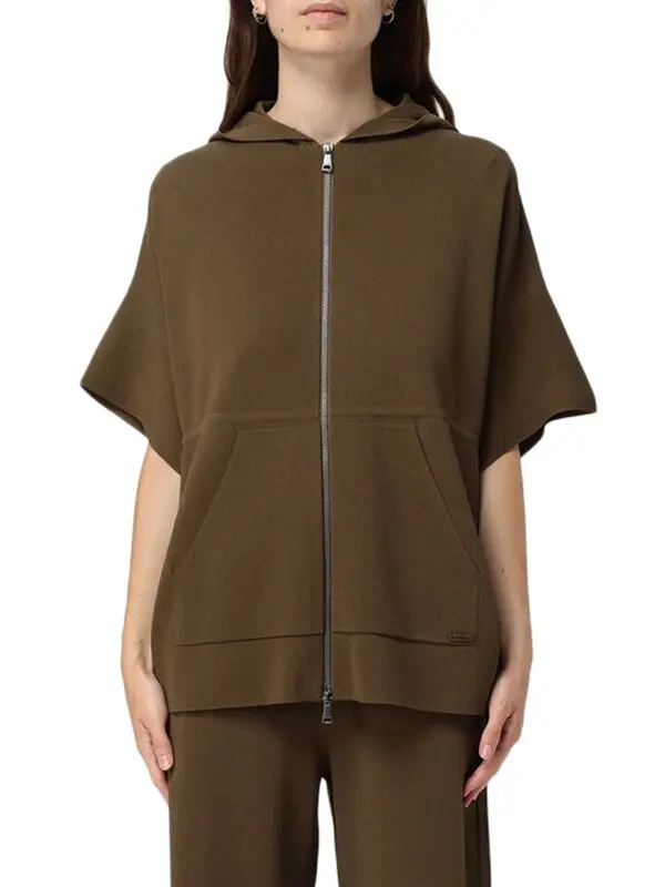 Max Mara Wide Viscose Crepe Cardigan