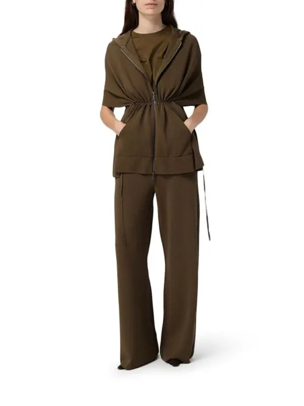 Max Mara Wide Viscose Crepe Cardigan - Yellow