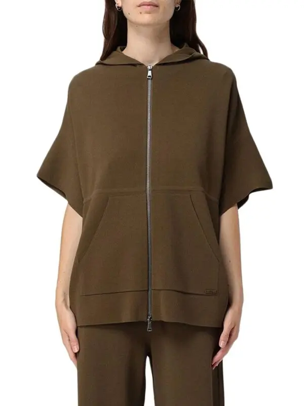 Max Mara Wide Viscose Crepe Cardigan - Yellow