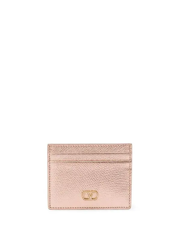 Valentino Garavani Vlogo Signature Card Holder With Jewel Logo - Multicolor