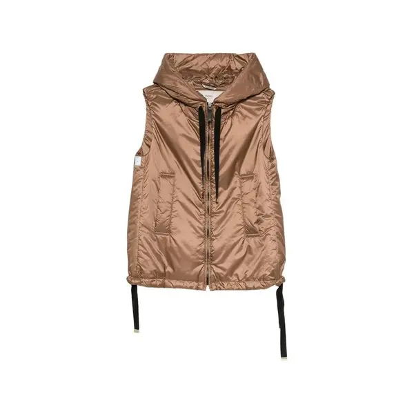 Max Mara Padded Waistcoat - Brown