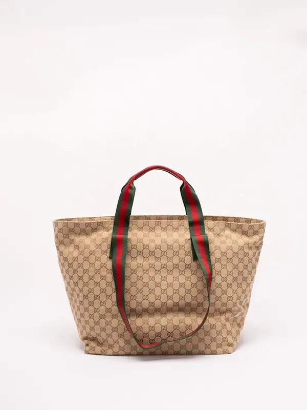 Gucci Gg` Canvas Tote Bag