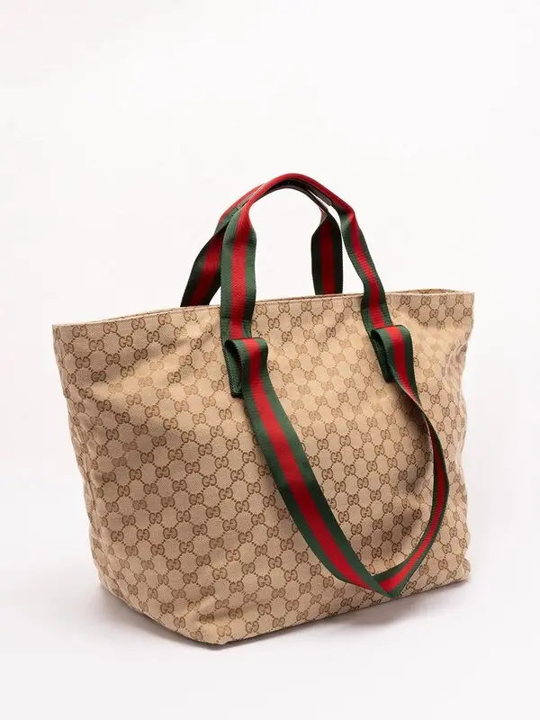 Gucci Gg` Canvas Tote Bag