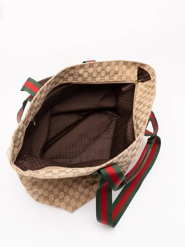 Gucci Gg` Canvas Tote Bag