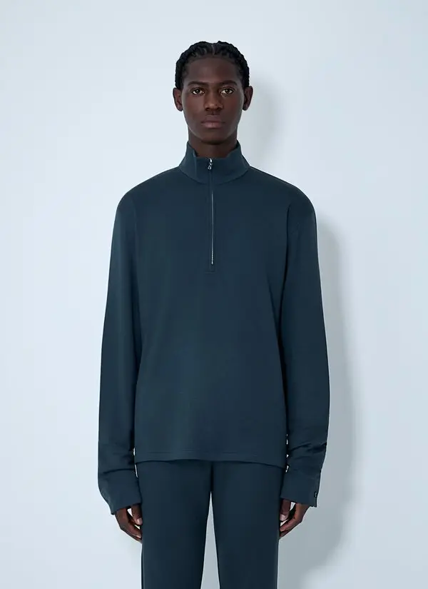 RIER Polar Half-zip Jogging Shirt 100% Wool