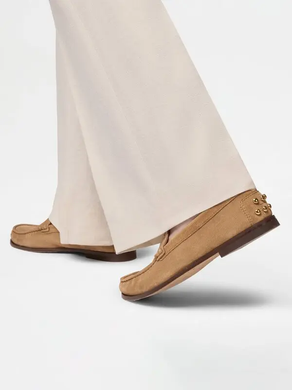 TOD'S Suede Slipper Loafers - Multicolor