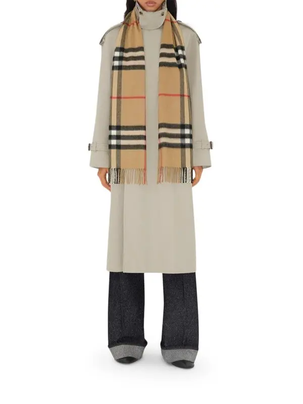 Burberry Check Cashmere Scarf