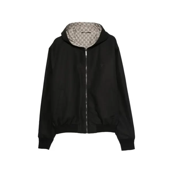 Gucci Reversible Gg Supreme Hooded Jacket