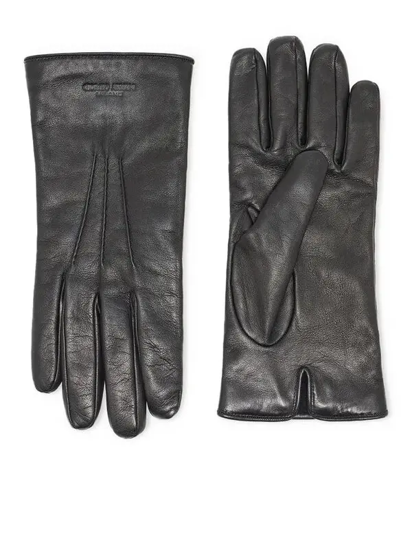 Giorgio Armani Lambskin Gloves - Brown